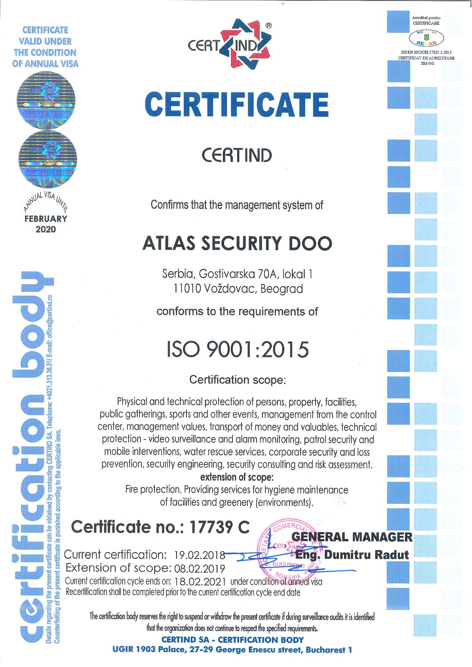 iso 9001 2015 – ATLAS SECURITY